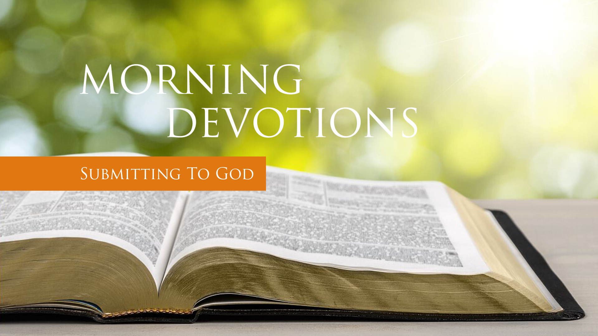 Submitting To God - Bible Baptist Church